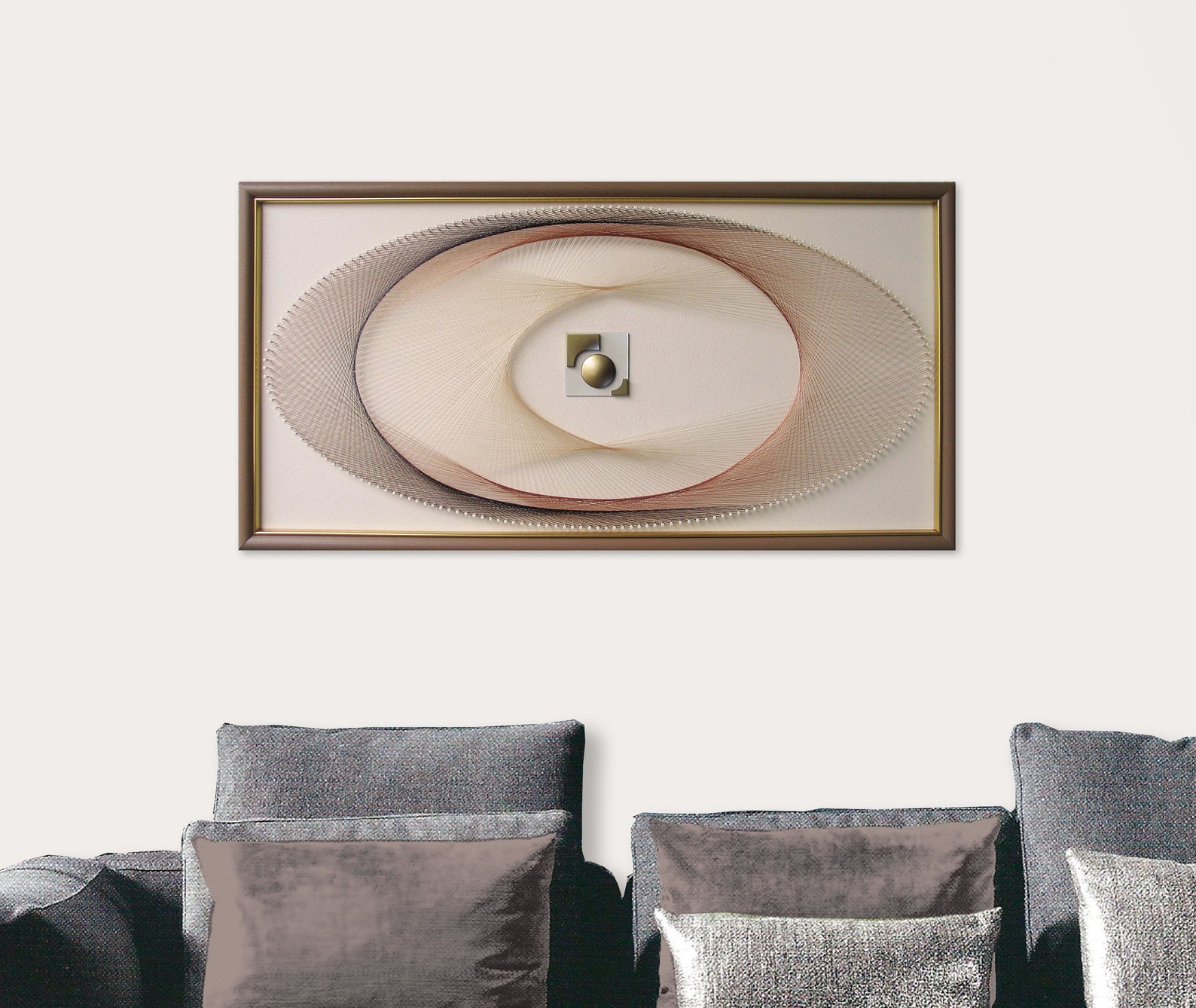 Zen String Art Large Abstract Wall Art for Living Room - Etsy