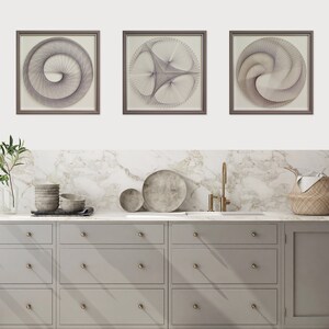 String Art in Natural Beige - Simple Geometric Wall Art for Living Room ...