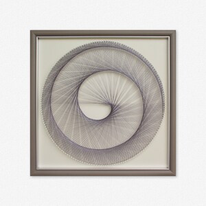 String Art in Natural Beige - Simple Geometric Wall Art for Living Room ...