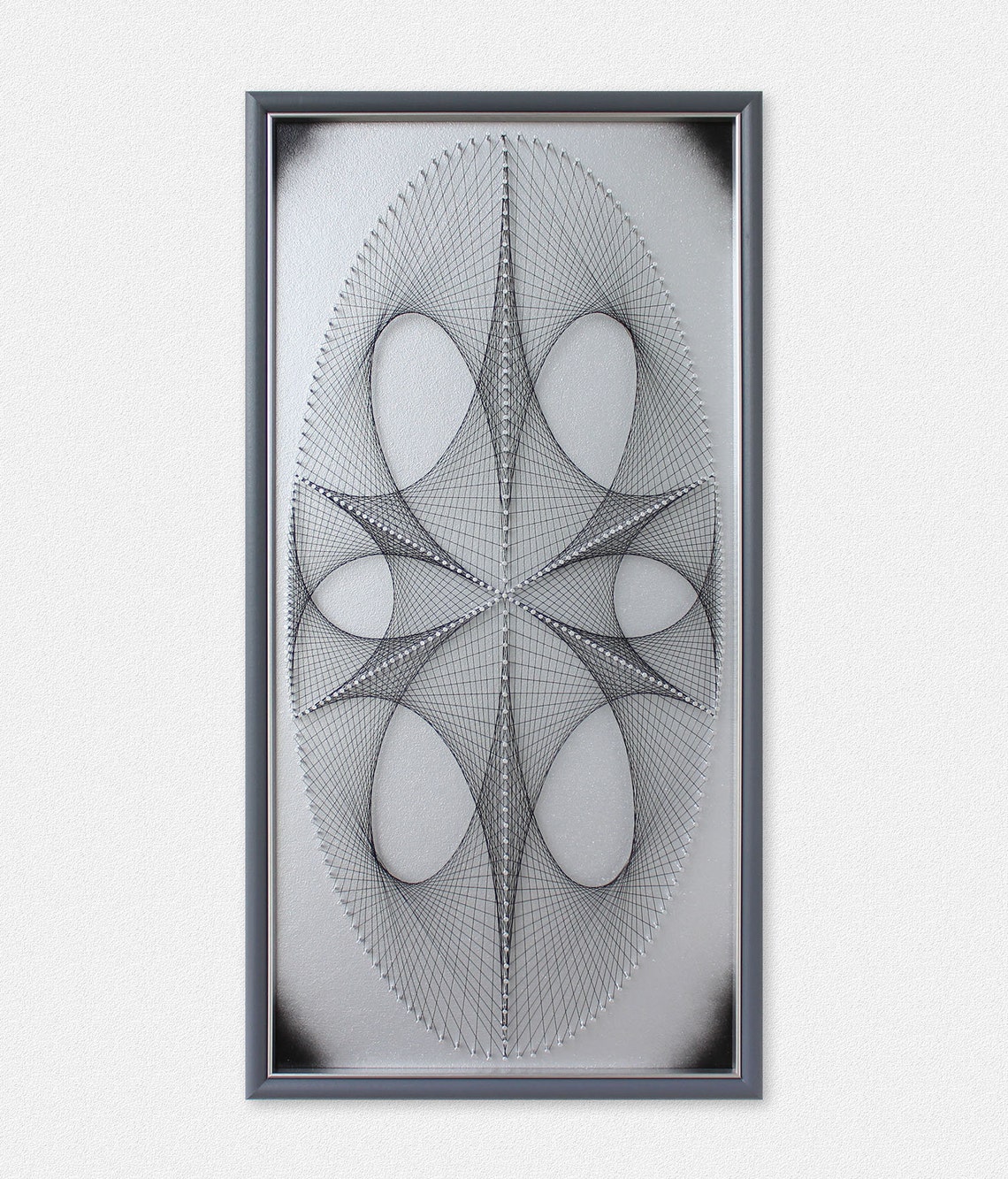 Zen Wall Art Metallic Abstract - String Art - 3D Geometric Wall Art ...
