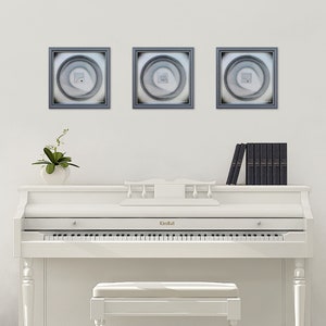 String Art Wall Art Set of 3 Wall Art Living Room Modern Silver Gray ...