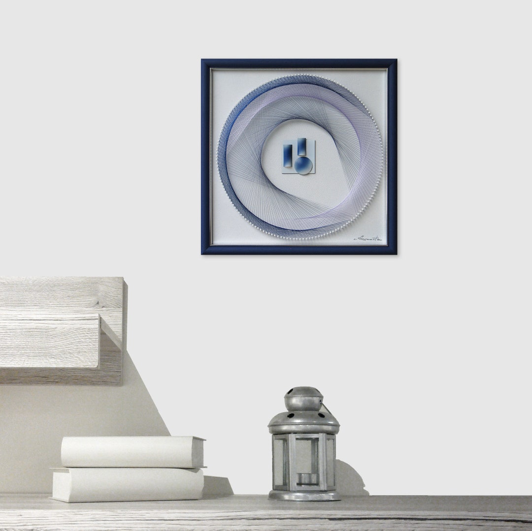 String Art - 3D Framed Art- Abstract Wall Art - Beautiful Zen Art ...