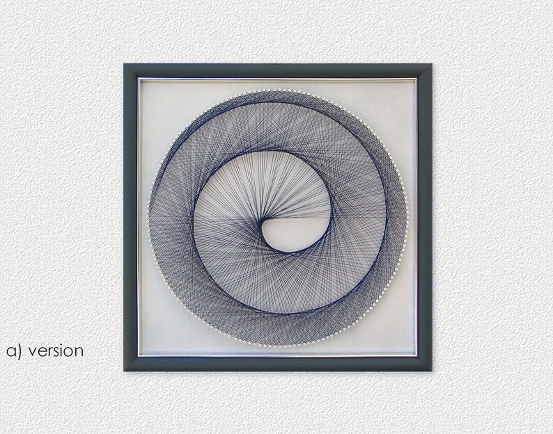 Nautical Wall Art Pastel Blue String Art Zen Wall Art - Etsy