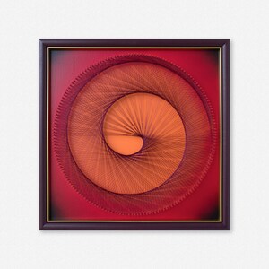 Elegant Wall Art in Red - Fine String Art Living Room Modern ...