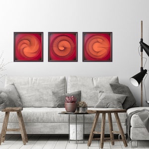 Elegant Wall Art in Red - Fine String Art Living Room Modern ...