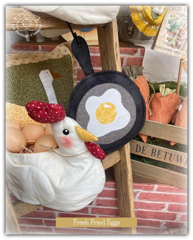 Fried Egg Pot Holder Pattern, Creative Sewing PDF Project With ...