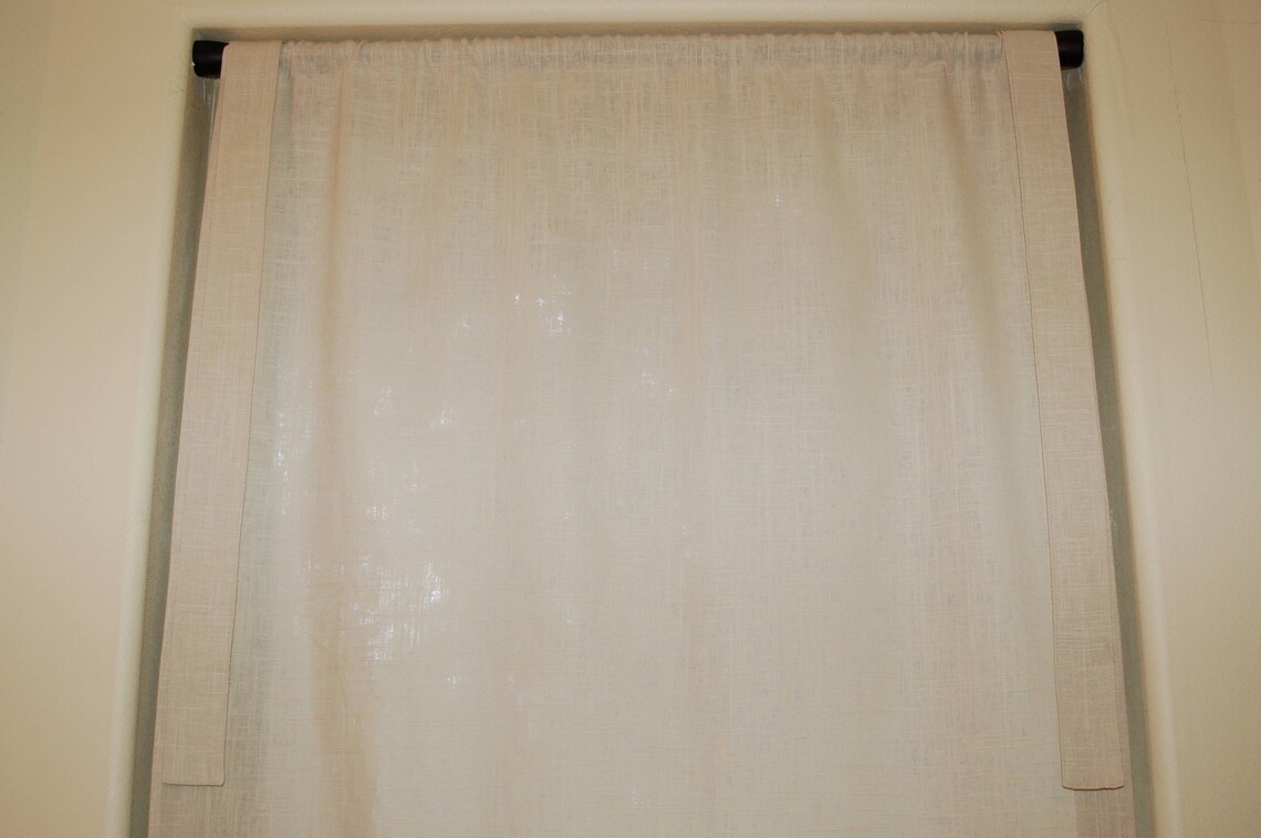 Rustic Chic Linen Roll up Curtain/valance in Ivory/light | Etsy