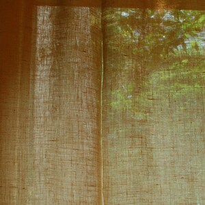 Set of Two Natural Burlap Panels With a Fringe 23'' Wide Each Custom ...