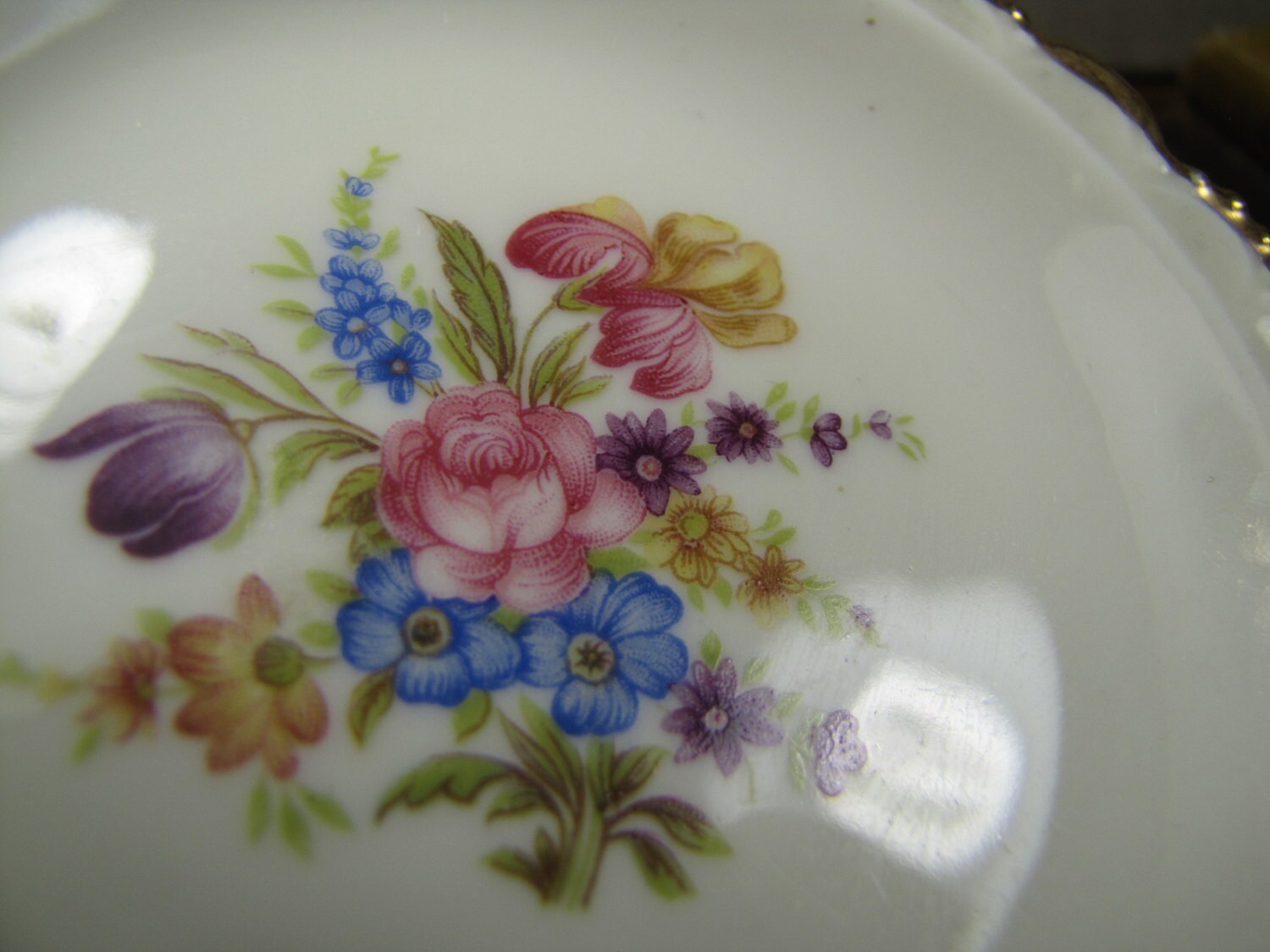 Small Vintage Decorative Plate Floral Pattern Winterling - Etsy