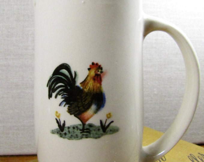 Vintage Tall Measuring Cup - 1 Cup Size - Rooster With Yellow and Red ...