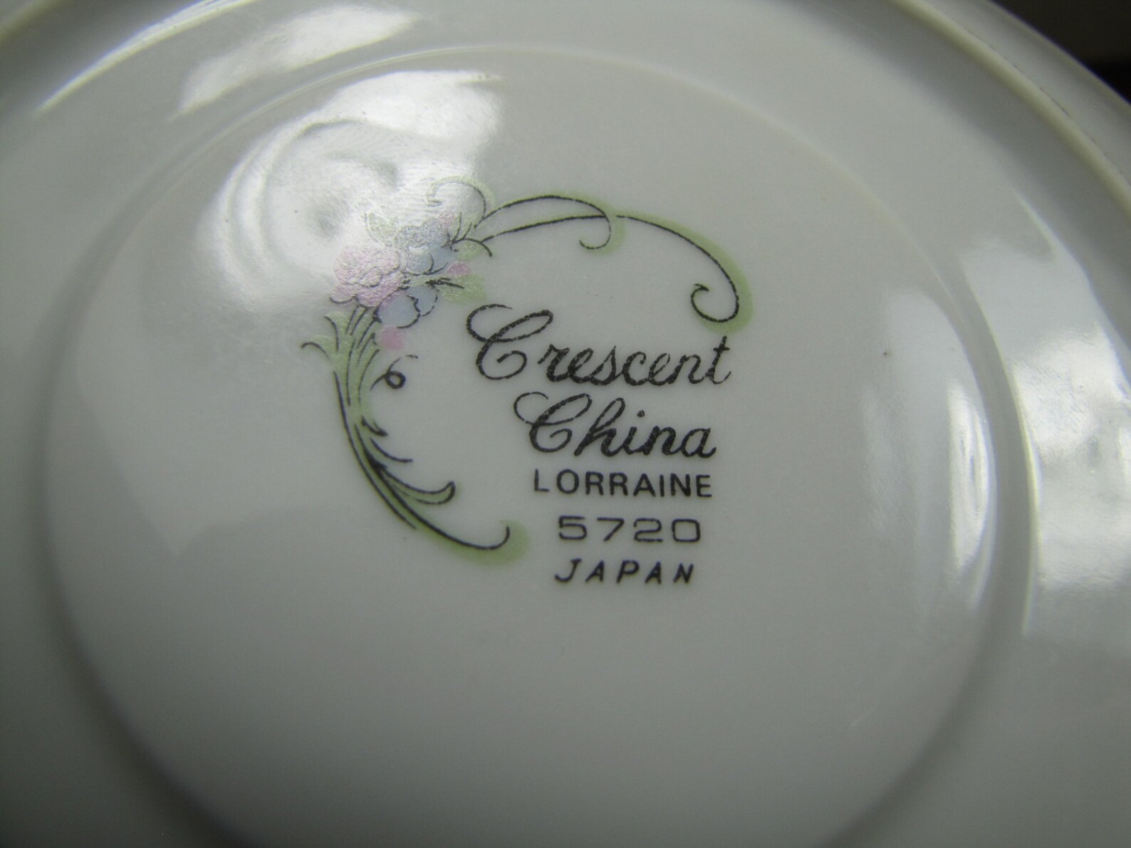 Vintage Saucer - Crescent China - Lorraine 5720 - Made in Japan - Etsy