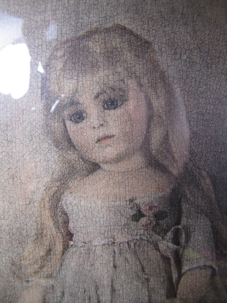 R. Hendrickson Sepia Print Little Girl With Teddy Bear - Etsy