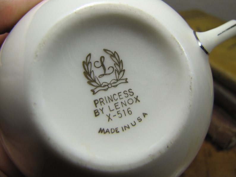 Vintage Lenox Porcelain Teacup Princess Pattern Gray - Etsy