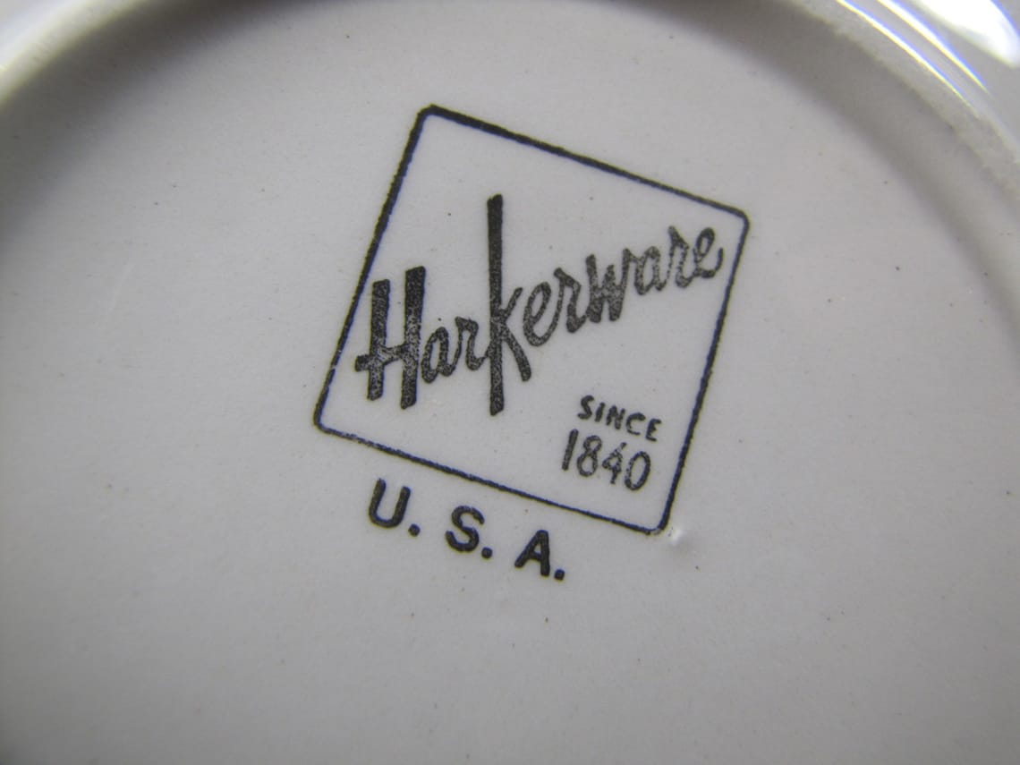 Harkerware Harker Pottery Silver and Gray Pine Needles and - Etsy