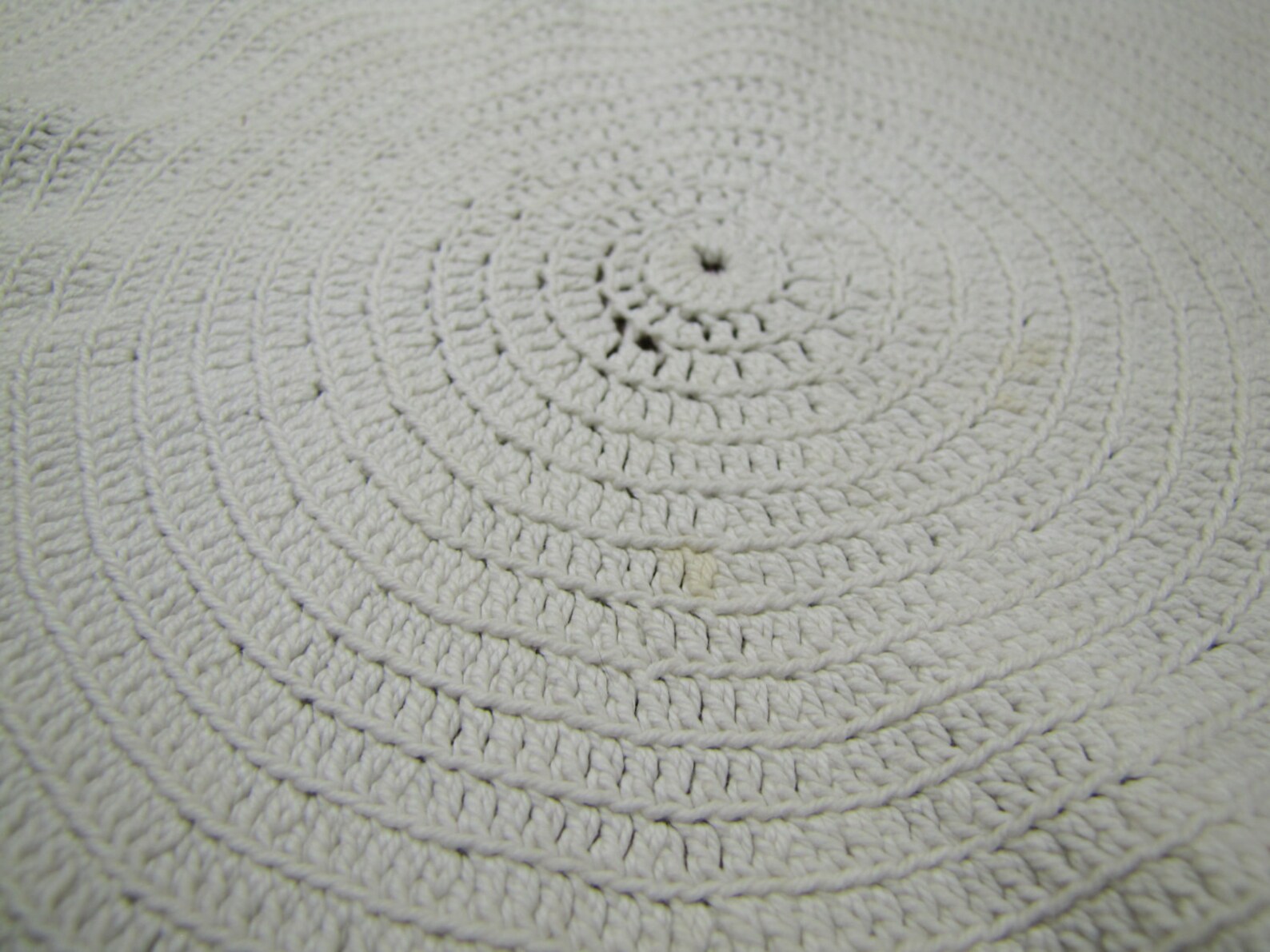 Heavy Crocheted Table Cover - Plate Mat - 11 Points - Tight Crochet ...