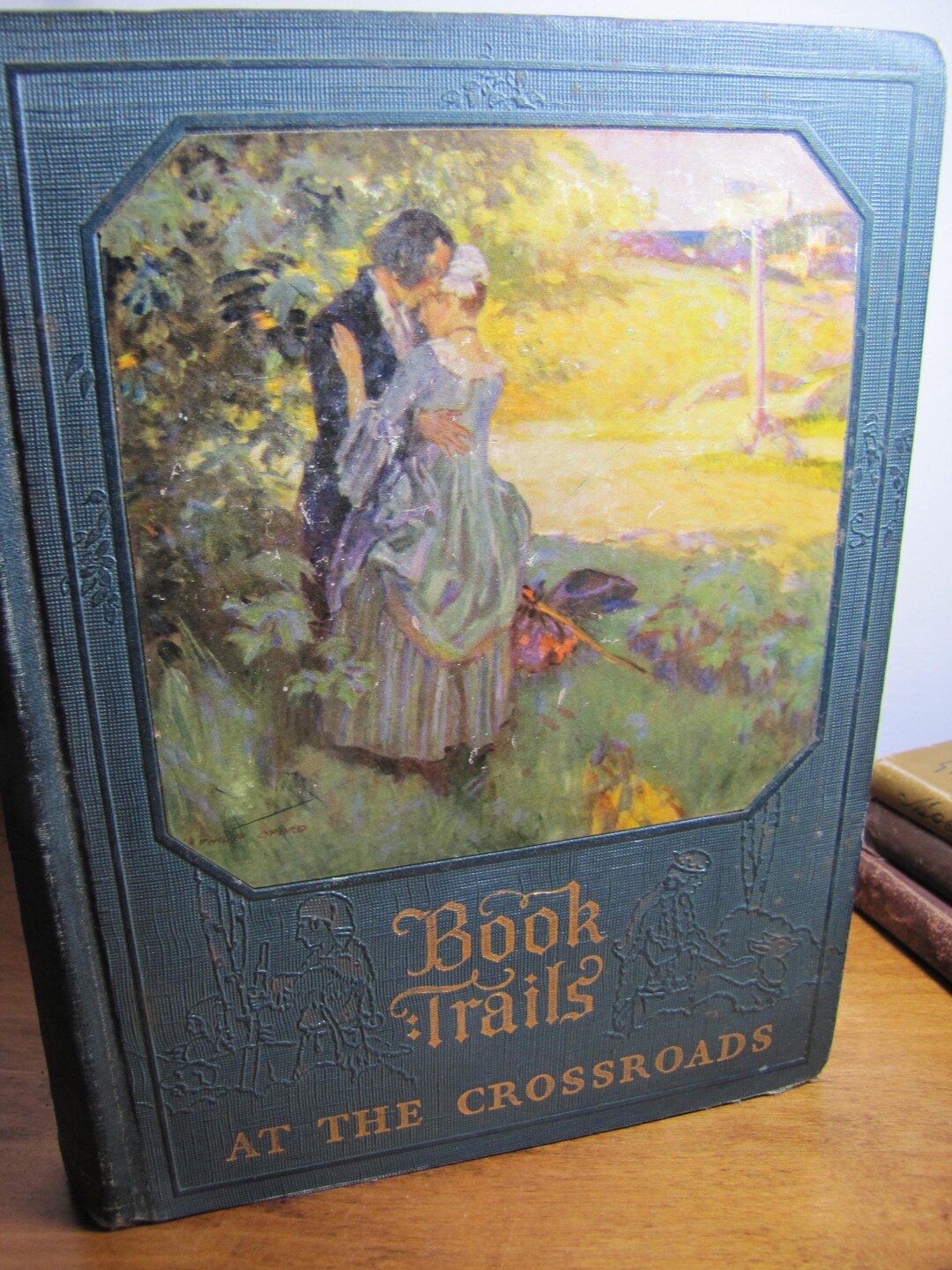 Vintage Book - Book Trails - at the Crossroads - Copyright 1928 - Etsy