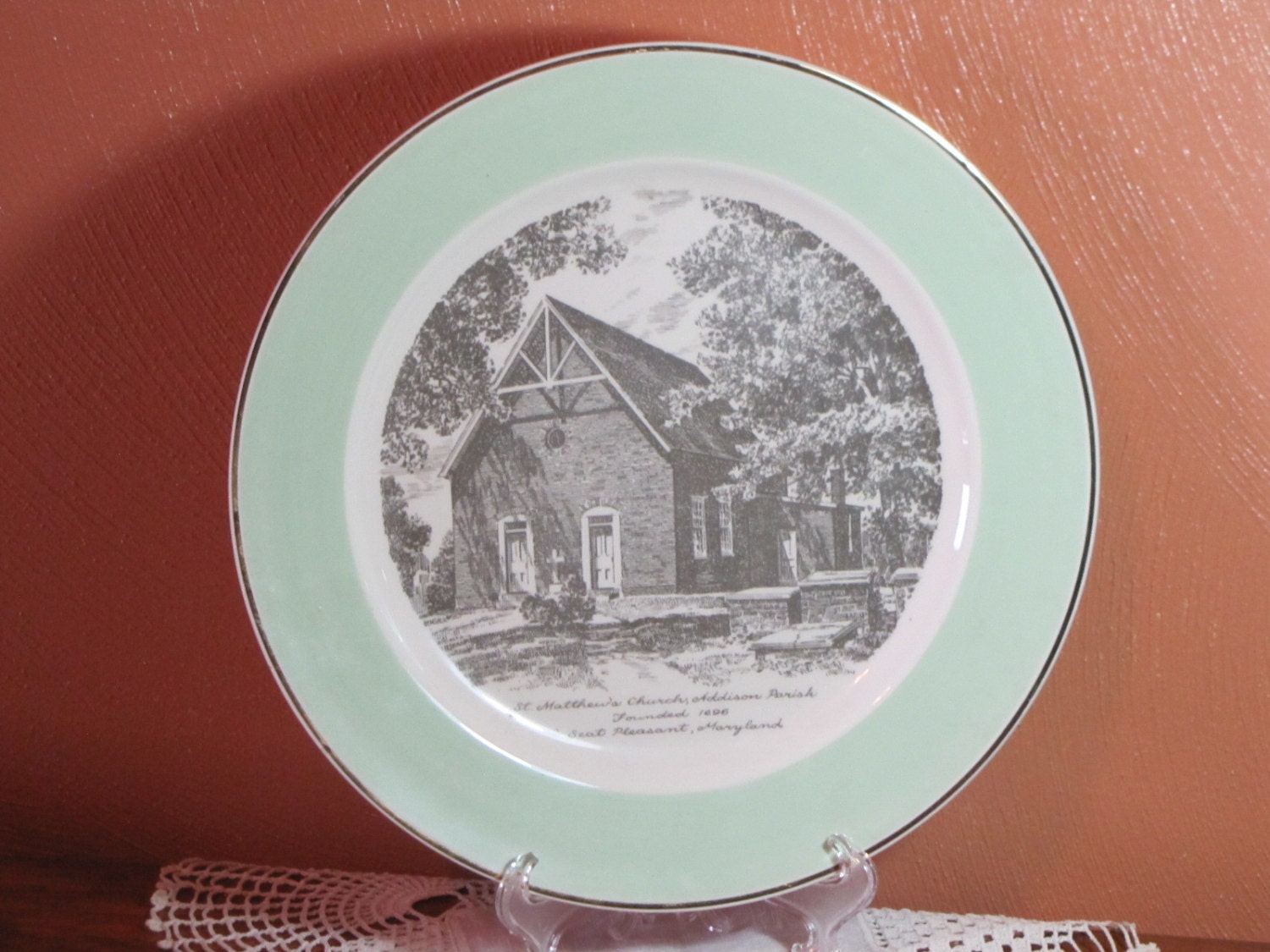 Vintage Church Plate - Etsy