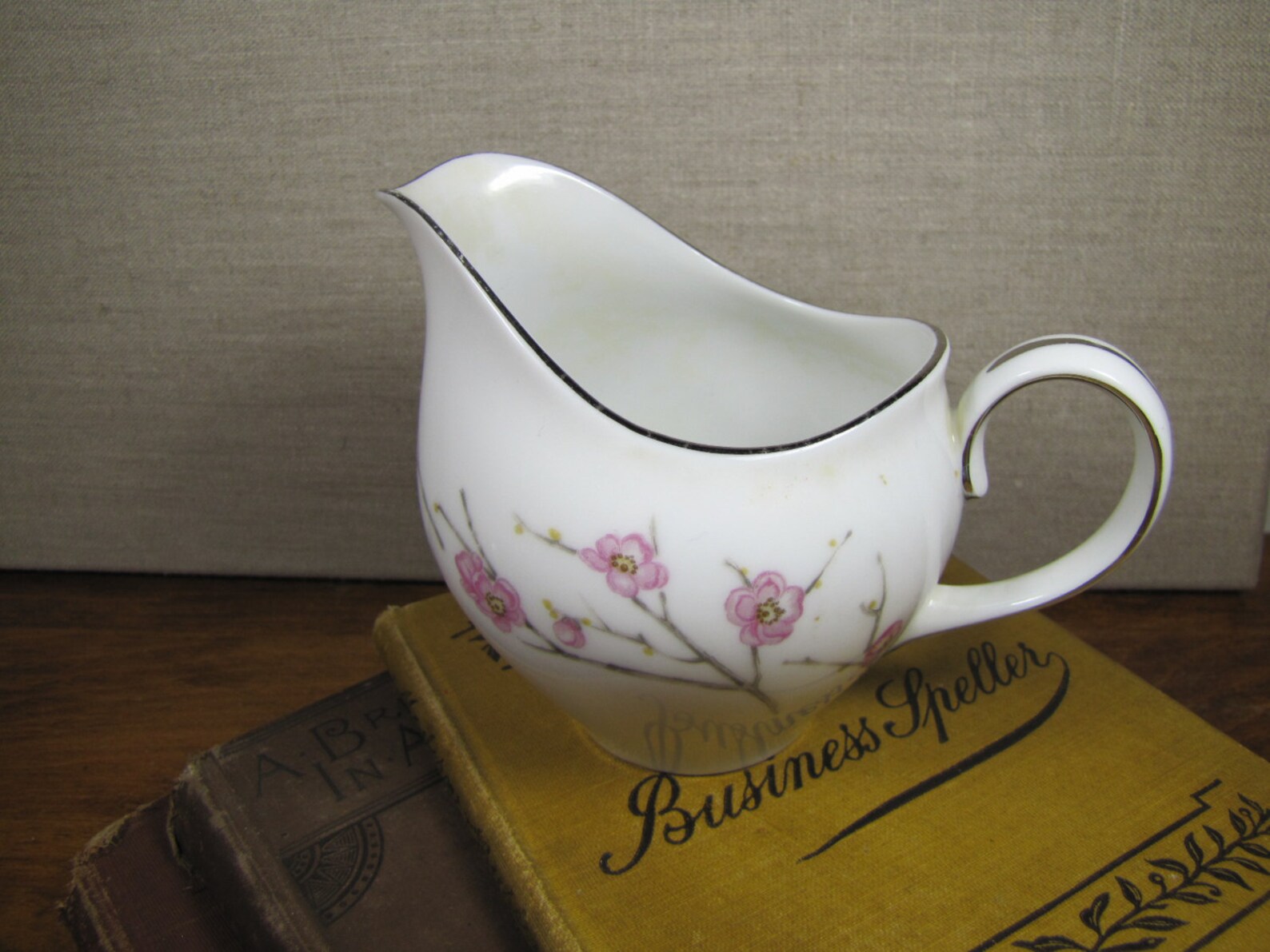 Sone China Creamer Pink Cherry Blossoms Platinum Accent | Etsy