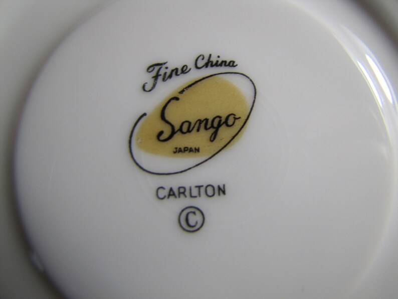 Sango Fine China Saucer Carlton Pattern Made in Japan | Etsy