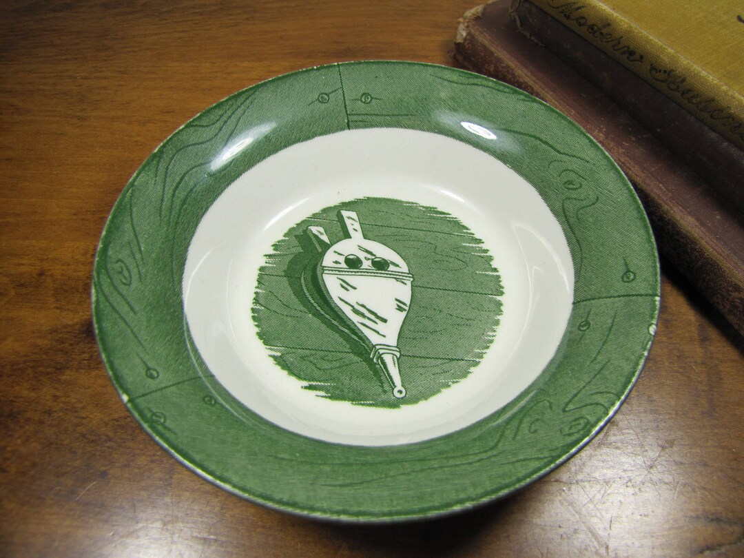 Royal China - Colonial Homestead - Small Bowl - Hand Bellows - Green ...