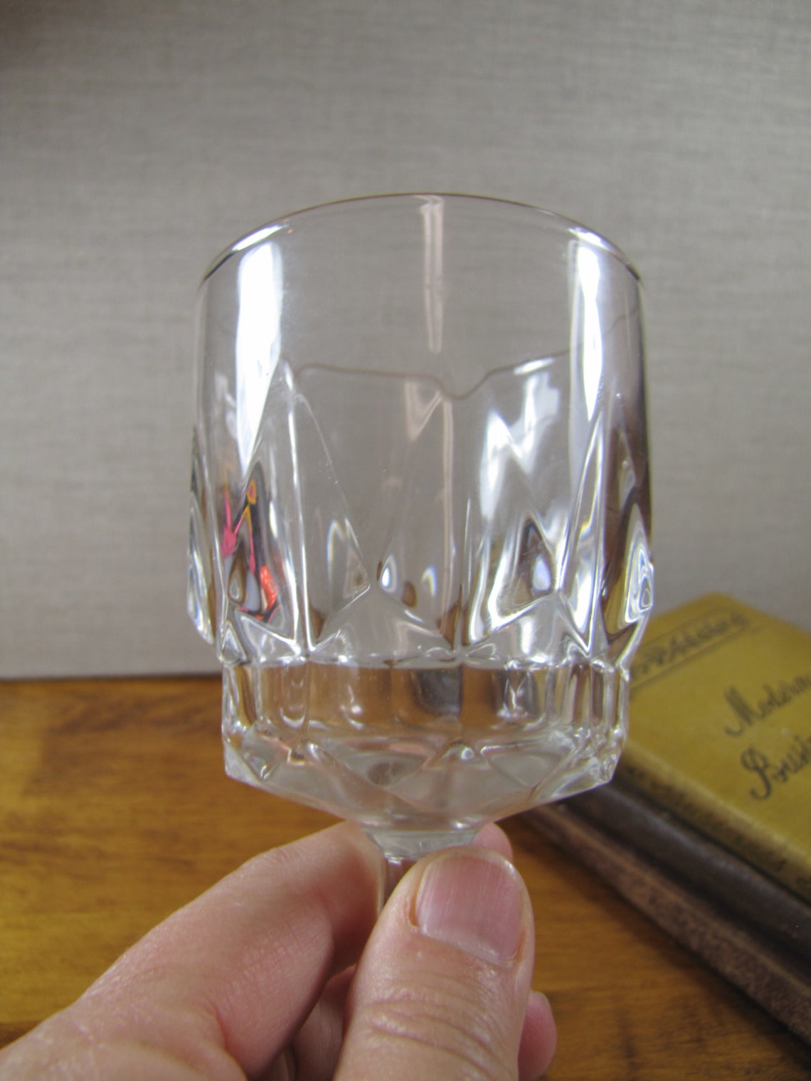 ARC Glass Goblet - Pedestal Base - Made in France - Etsy