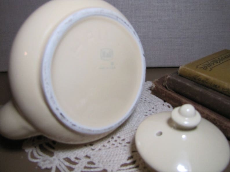 Hall Pottery - Pale Yellow Teapot - Etsy