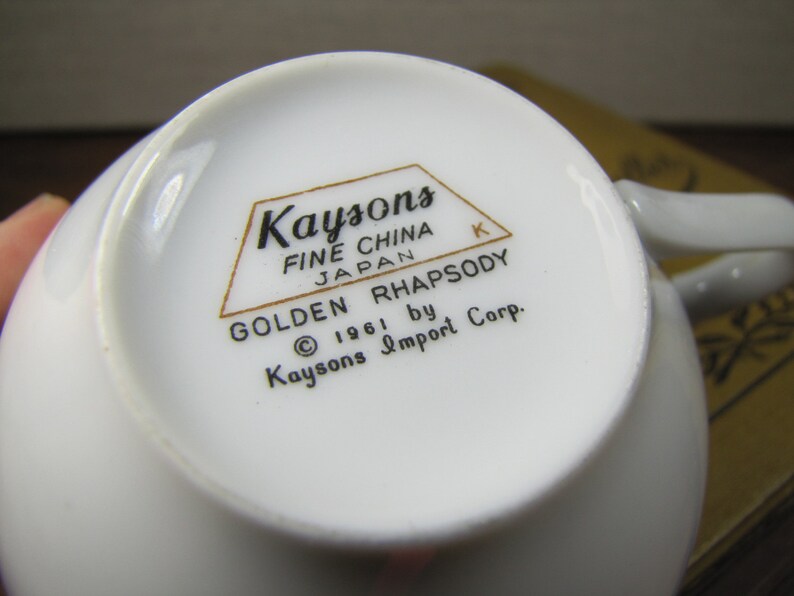 Kaysons Fine China Teacup Golden Rhapsody Made in China - Etsy