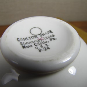 Vintage Shenango China Small Bowl - Carlton Shape - Embossed Leaf ...