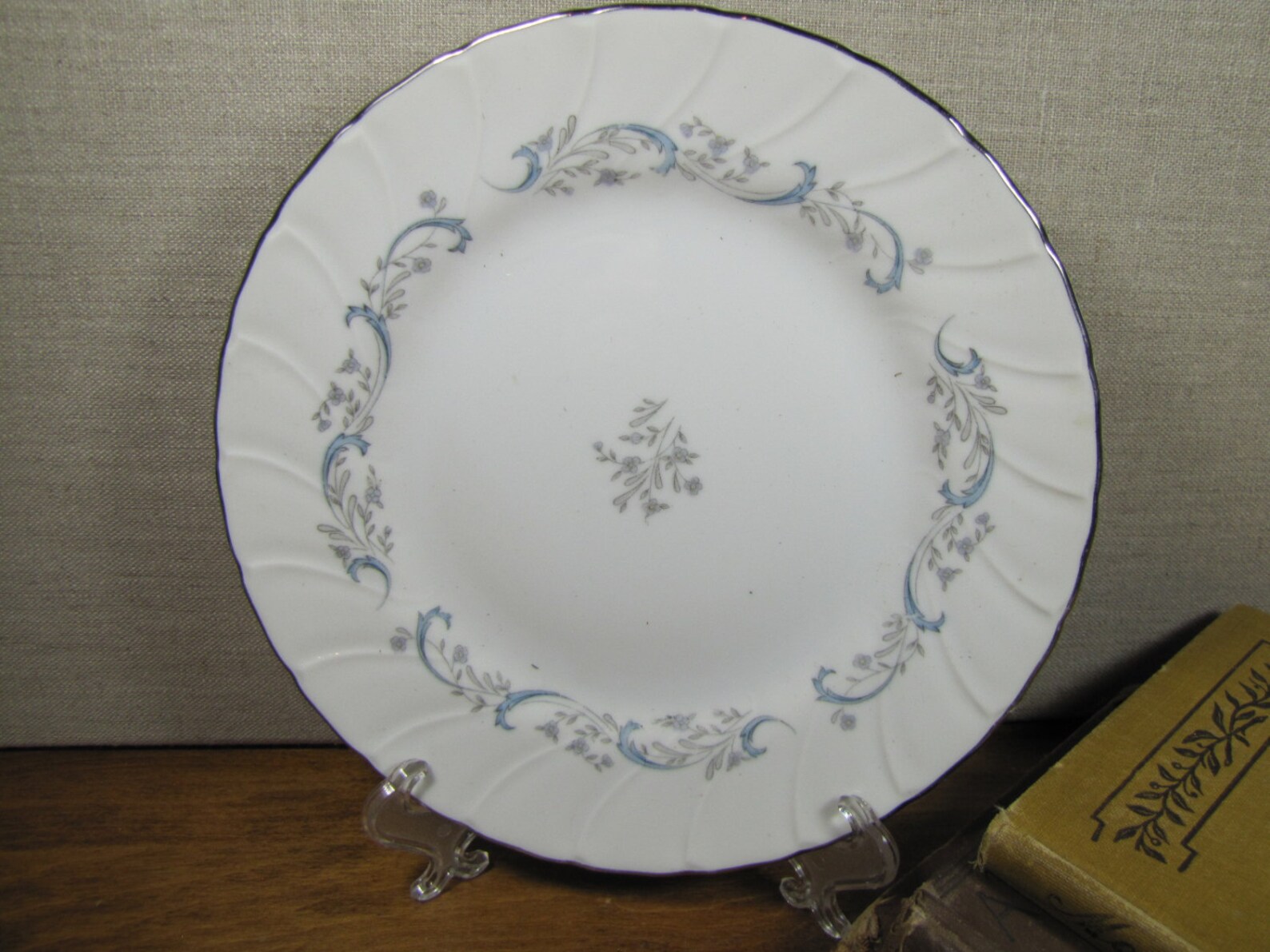 Camelot China Dessert Plate Gracious Pattern Gray - Etsy