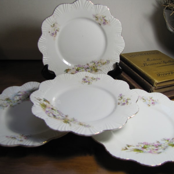 Pink Scalloped Edge Plates - Etsy