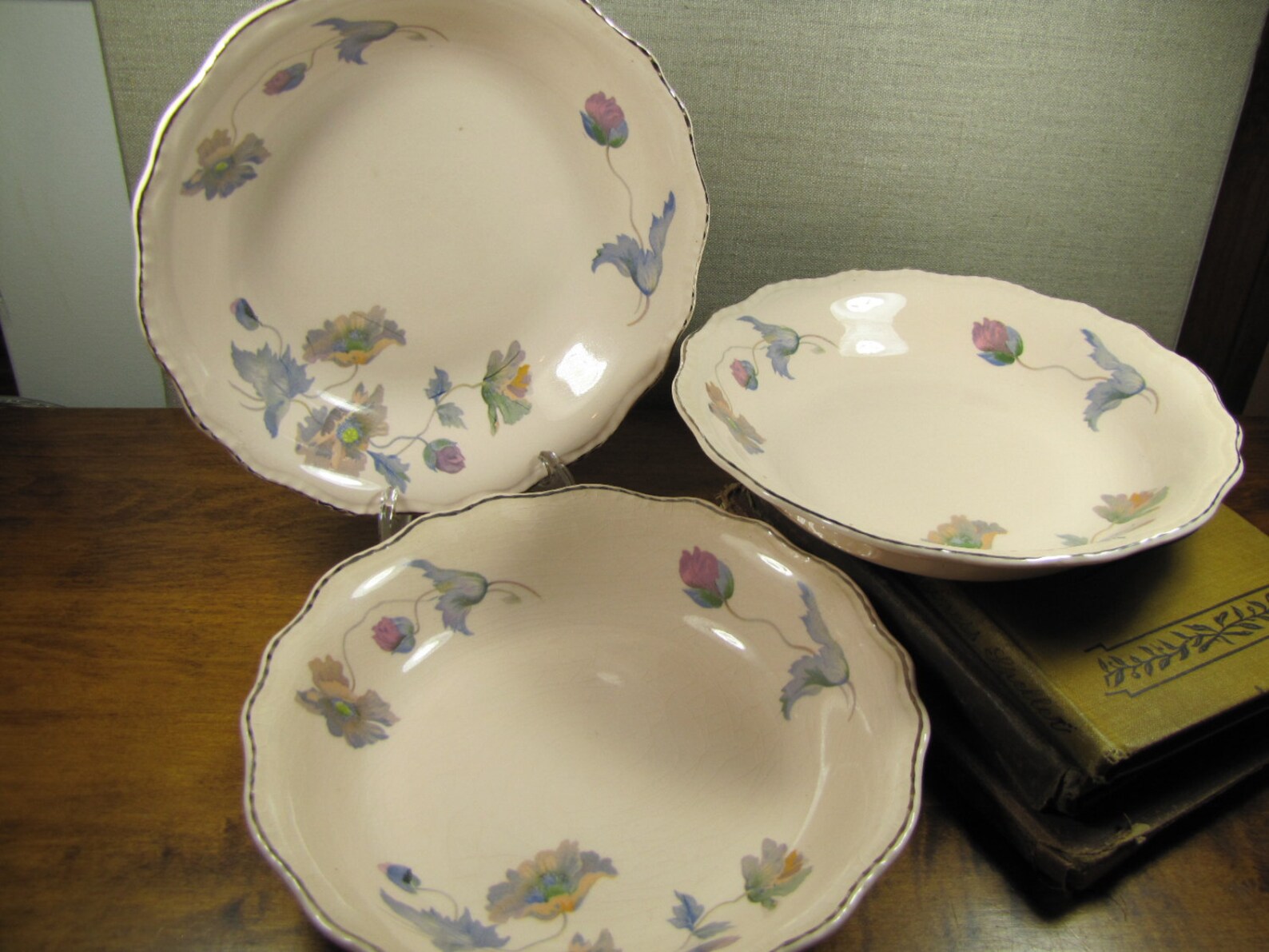 Steubenville - Rose Dawn - Shallow Bowls - Set of Three (3) - Etsy
