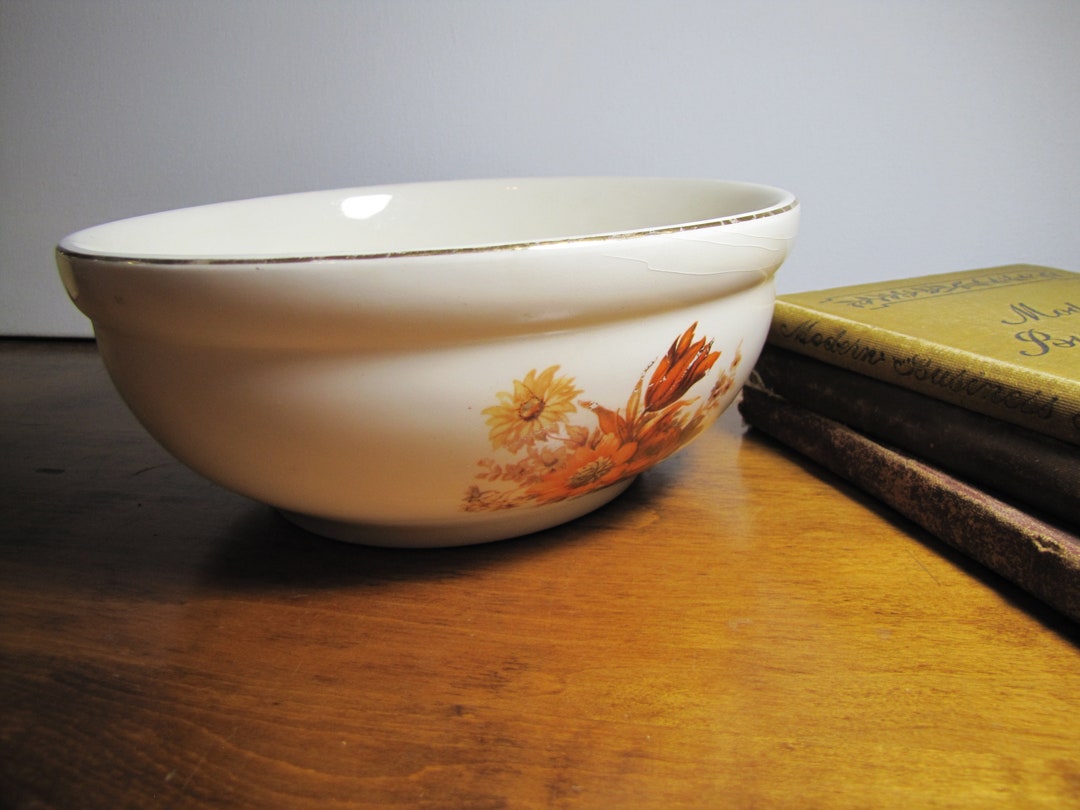 P.C.P. Co. - Paden City Pottery - Mixing Bowl - Serving Bowl - Orange ...