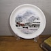Small Plate - Winter Scene - Cabin and Barns - Etsy