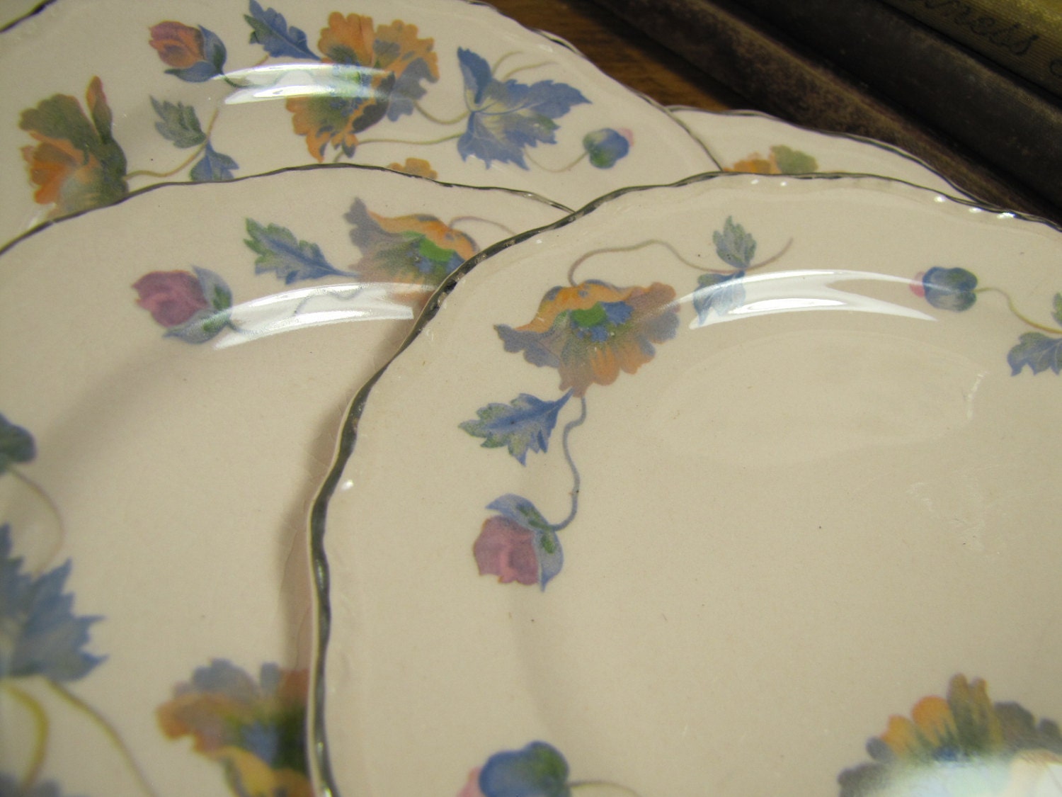 Set of Nine 9 Steubenville Rose Dawn Bread and Butter | Etsy