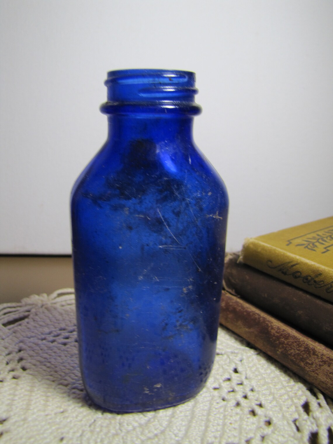 Vintage Genuine Phillips Bottle Dark Blue Cobalt Glass | Etsy