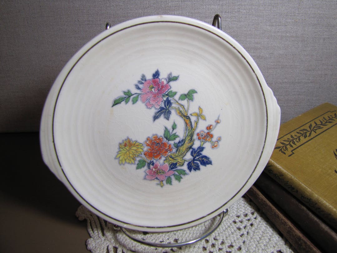 Edwin Knowles China Co. - Victoria - Small Plate - Flower Pattern - Etsy