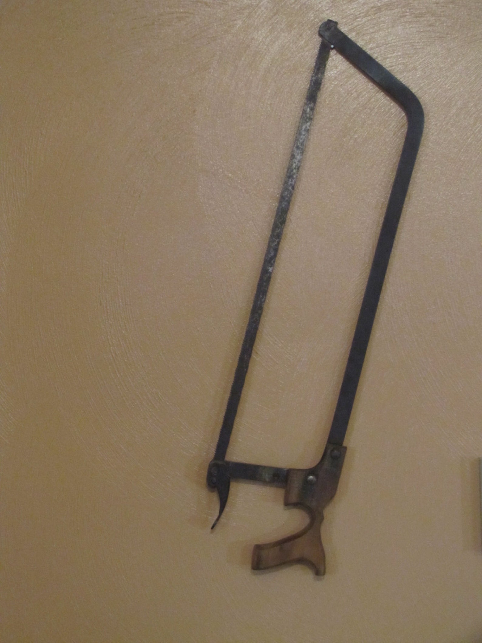 Vintage Wooden Handle Meat Saw - Etsy