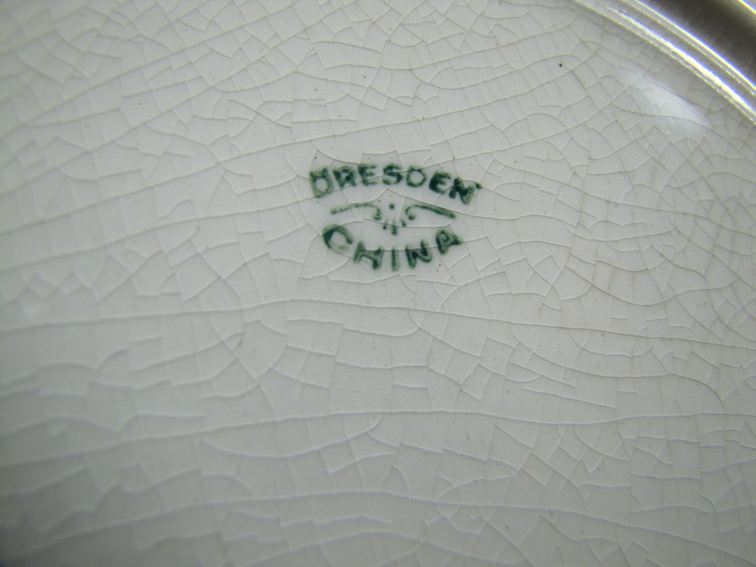 Vintage Dresden China Plate Red Rim Gold Accent Roses - Etsy