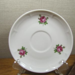 Kahla - Saucer - Pink Roses - Made in GDR (german Democratic Republic ...