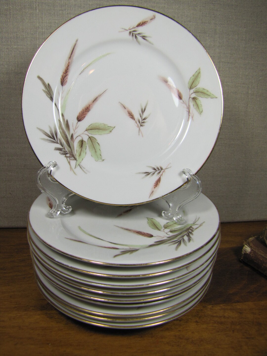 One (1) Zeh Scherzer - Pattern Number 005985 - Gold Wheat Bread and ...