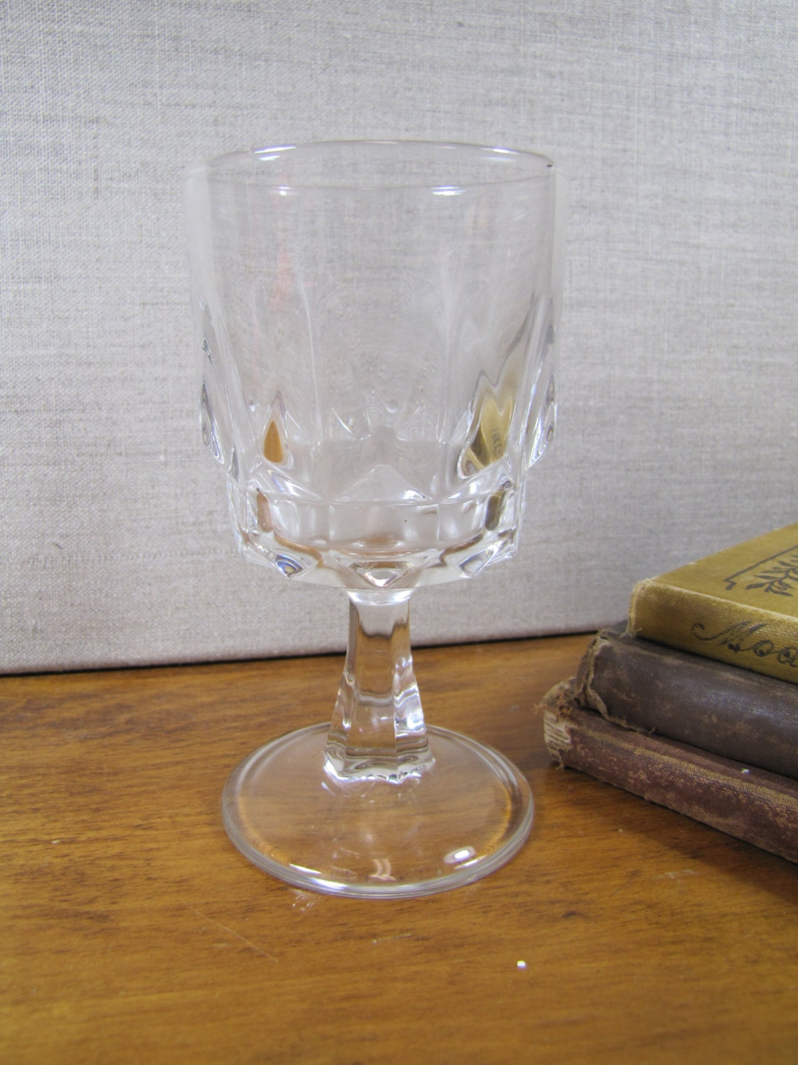 ARC Glass Goblet - Pedestal Base - Made in France - Etsy