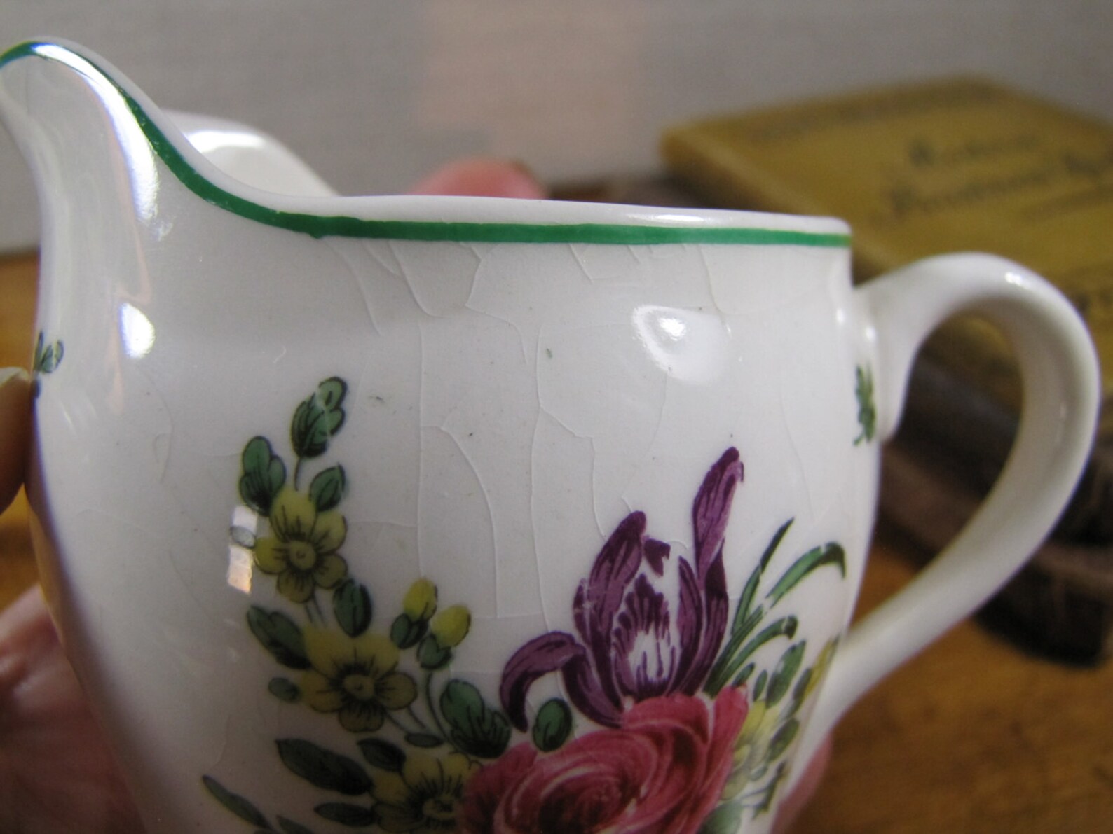 Bristol - Pountney & Co. Ltd. England - Small Creamer - Bright Flower ...