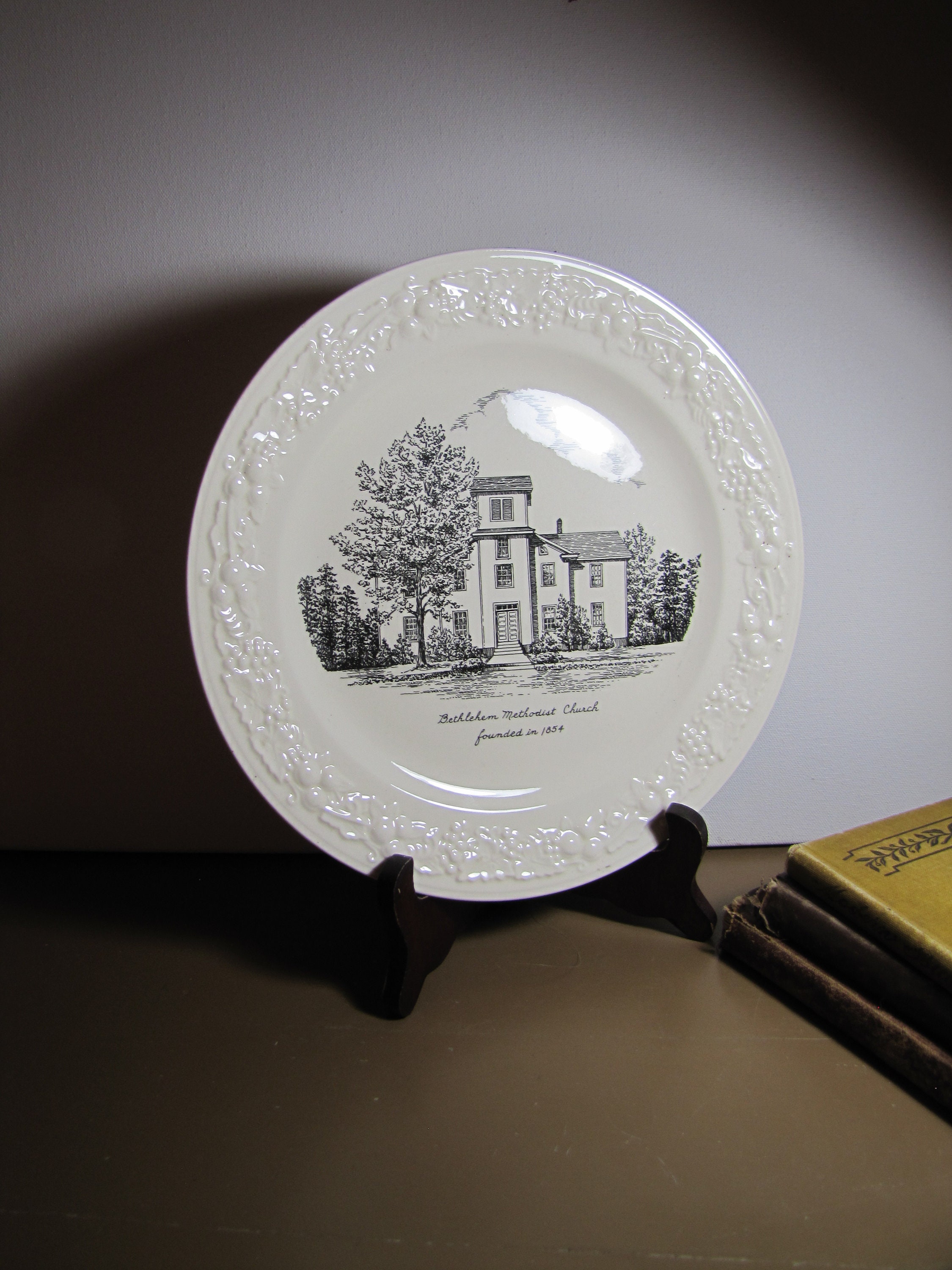 Vintage Church Plate Bethlehem Methodist Church Homer | Etsy