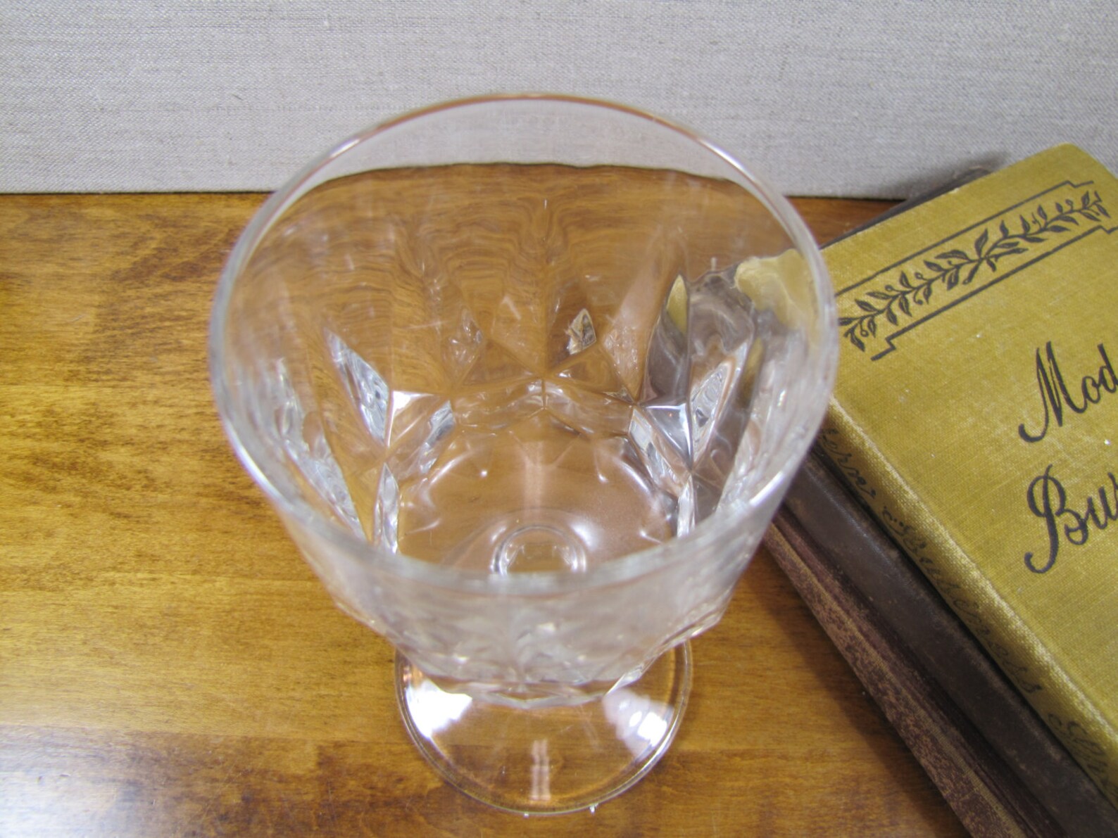 ARC Glass Goblet - Pedestal Base - Made in France - Etsy