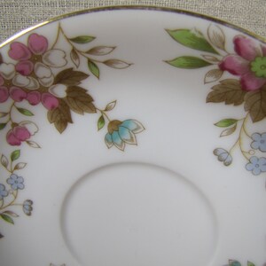 Sango Fine China Saucer - Carlton Pattern - Made in Japan - Pink, White ...