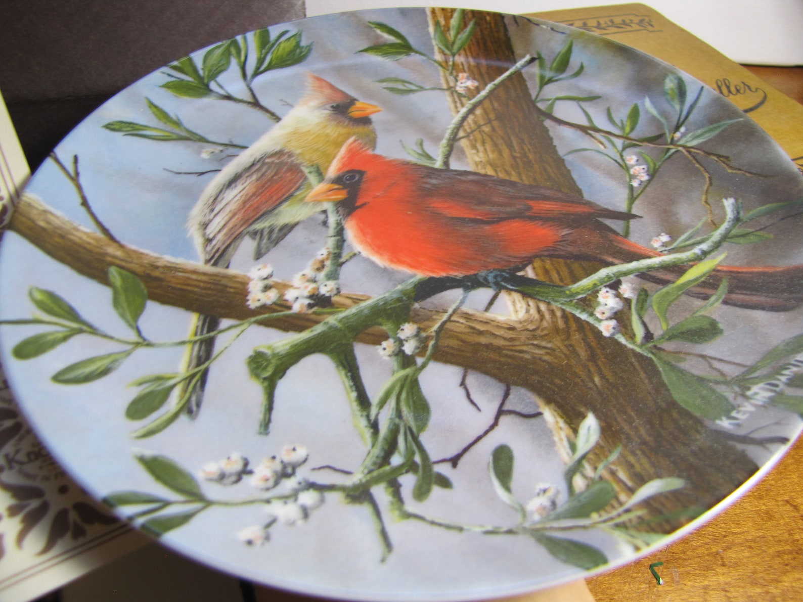 The Edwin M. Knowles China Co. Collector Plate the Cardinal - Etsy