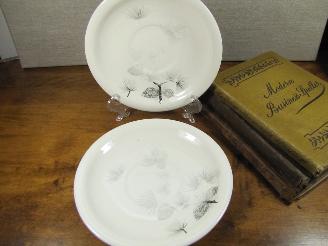 Harkerware - Harker Pottery - Silver and Gray Pine Needles and Pine ...