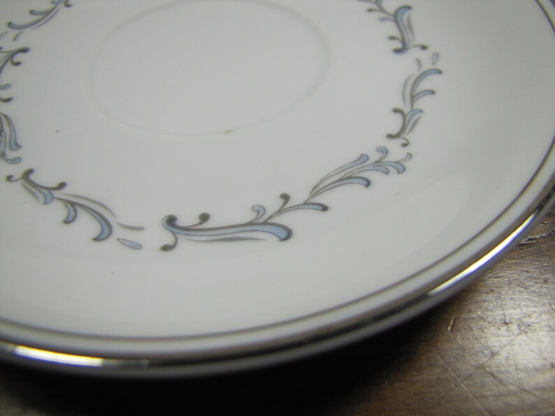 Empress China Celebration Pattern Saucer Blue and Gray - Etsy