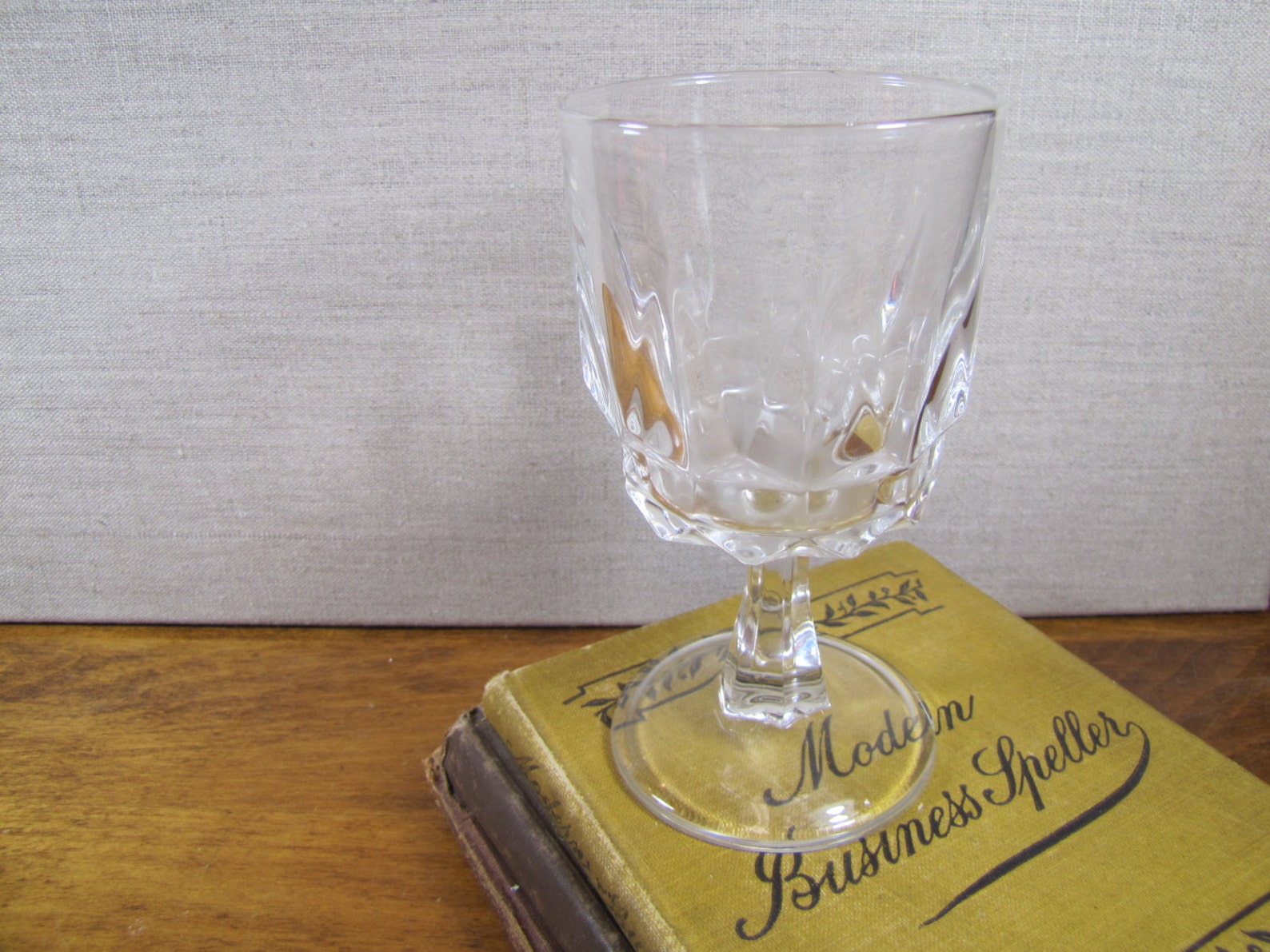 ARC Glass Goblet - Pedestal Base - Made in France - Etsy