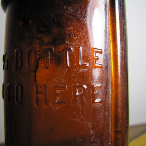 Vintage Amber Certo Bottle - Etsy